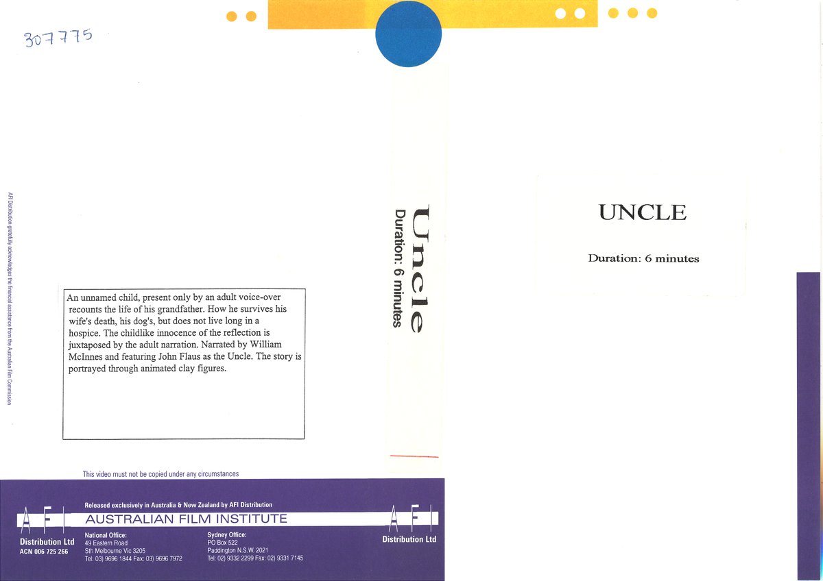 Uncle | Adam Elliot | 1996 | ACMI collection | ACMI: Your museum of ...