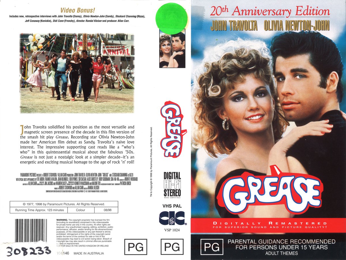 Grease | Randal Kleiser | 1977 | ACMI collection | ACMI: Your museum of ...
