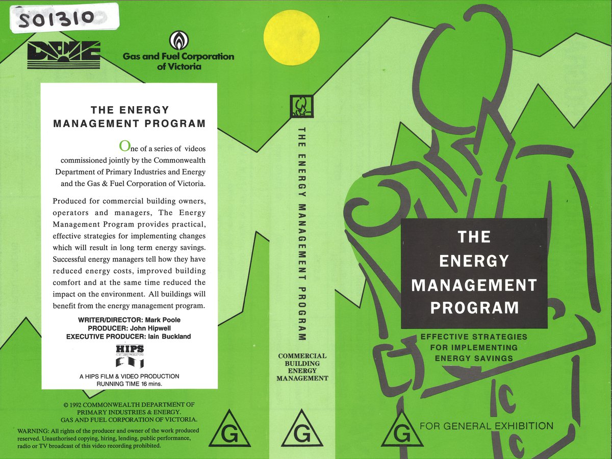 The Energy management program | John Hipwell | 1992 | ACMI collection ...