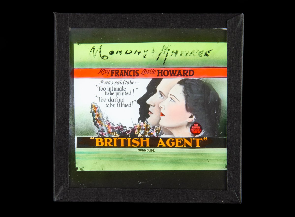 British Agent cinema slide | Warner Brothers First National Productions ...