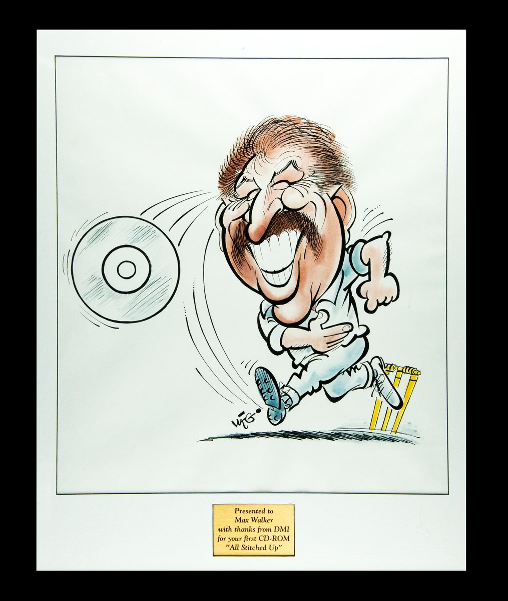 Caricature of Max Walker (Tangles) Bowling with CD-ROM | William Green ...