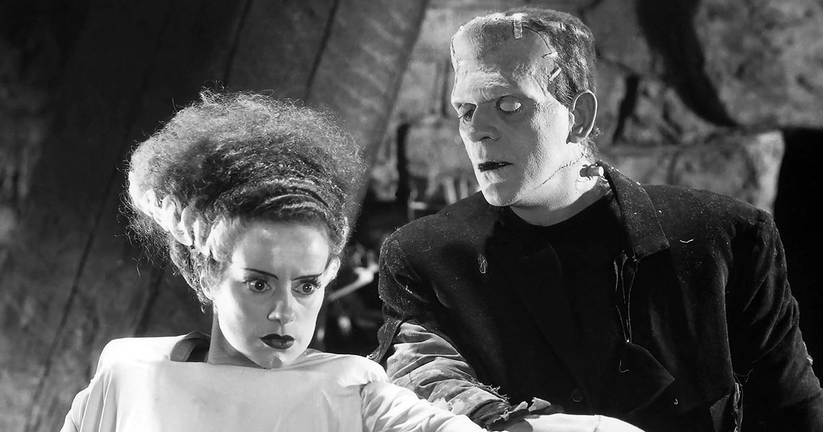Bride of Frankenstein (1935) & Frankenstein Meets the Wolf Man (1943 ...