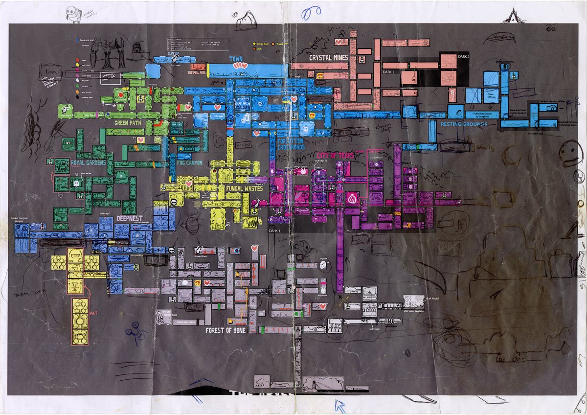 Development map of Hallownest | ACMI collection | ACMI: Your museum of ...