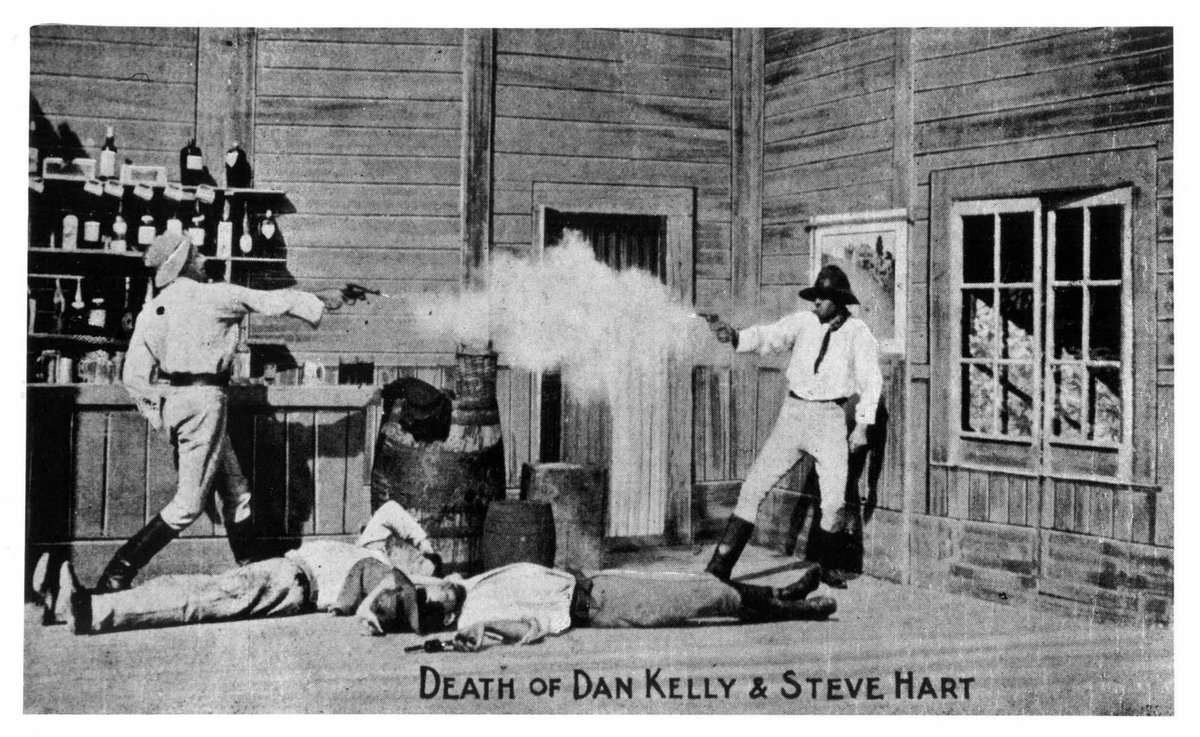 Death of Dan Kelly and Steve Hart in Story of the Kelly Gang | 1906 ...
