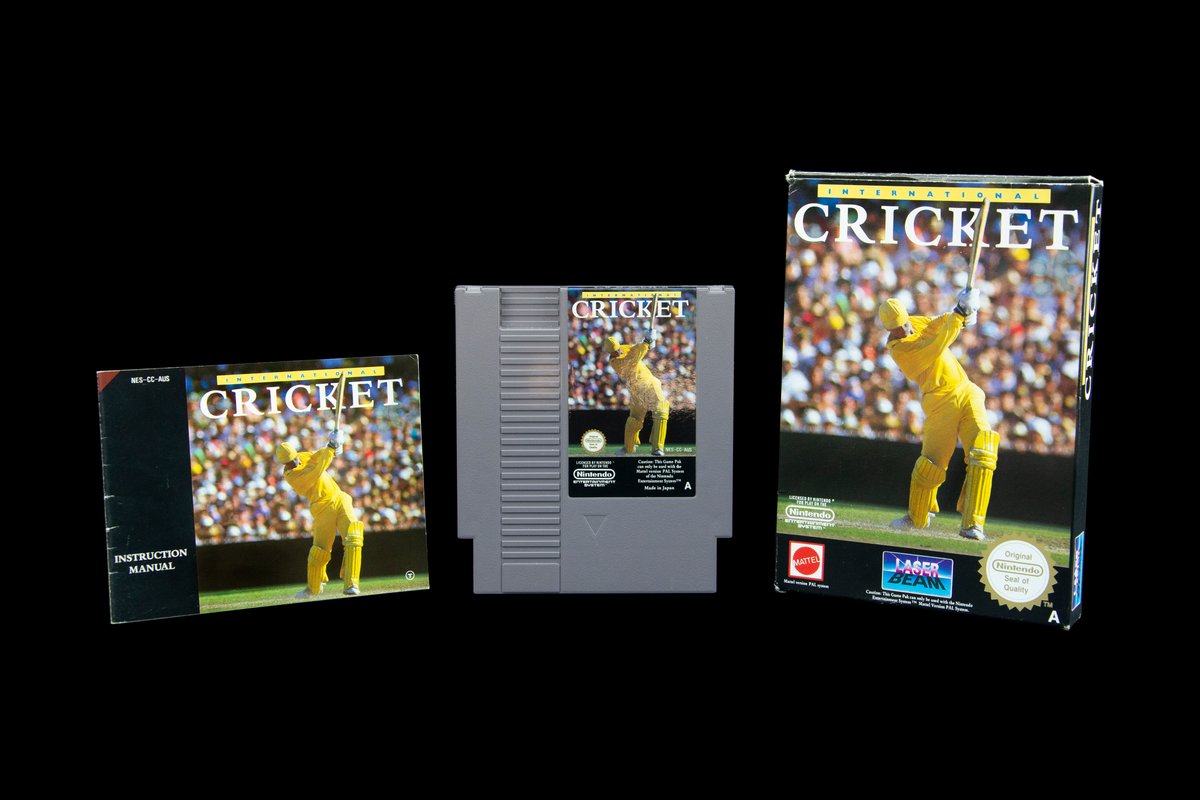 International Cricket (NES) box, manual and cartridge | Beam Software ...