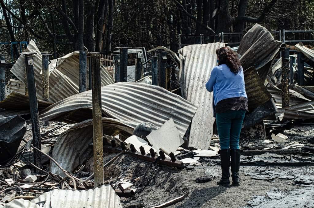 Naphtali Faulkner's family home after the Black Summer fires hit ...