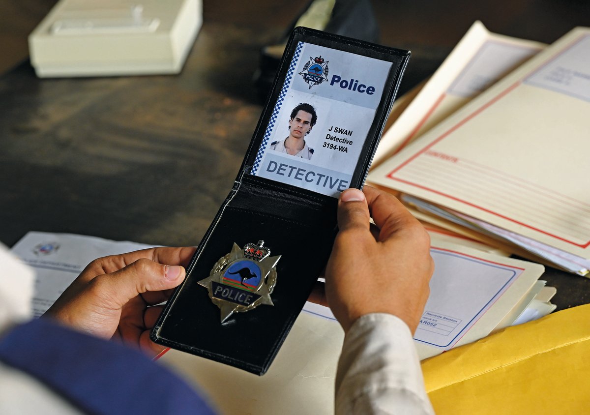 Jay Swan's Police badge in episode 2 of Mystery Road: Origin | Bunya ...