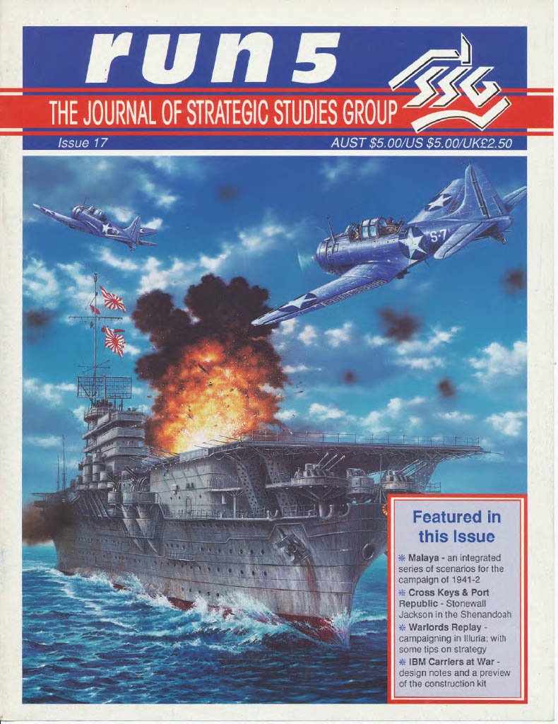 run 5: the journal of Strategic Studies Group [games magazine] Issue 17 ...