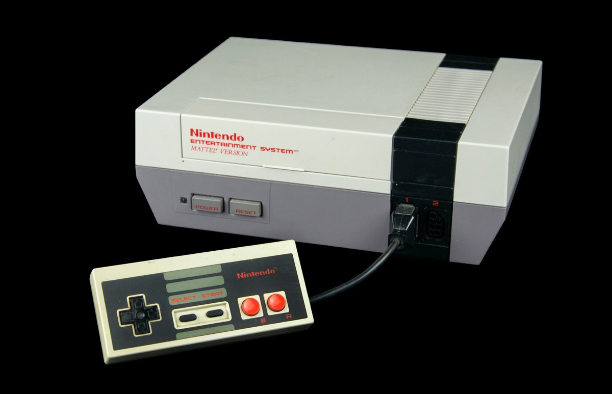Nintendo Entertainment Sytem (NES) console | Nintendo | 1985 | ACMI ...
